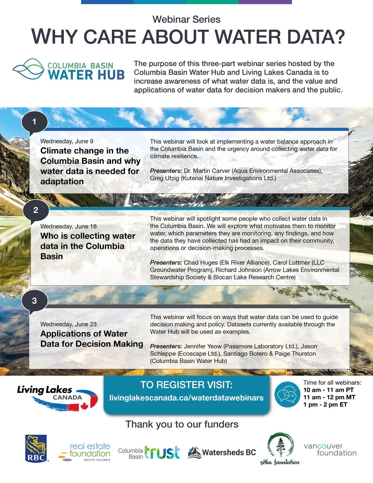 “Why Care About Water Data” Webinar Series: Applications of Water Data ...